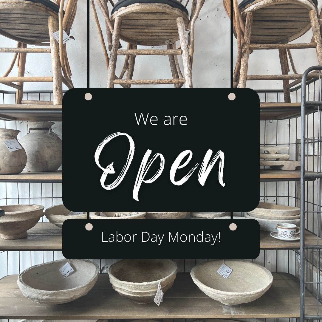 We are open Labor Day Monday! – Country Roads Antiques & Garden